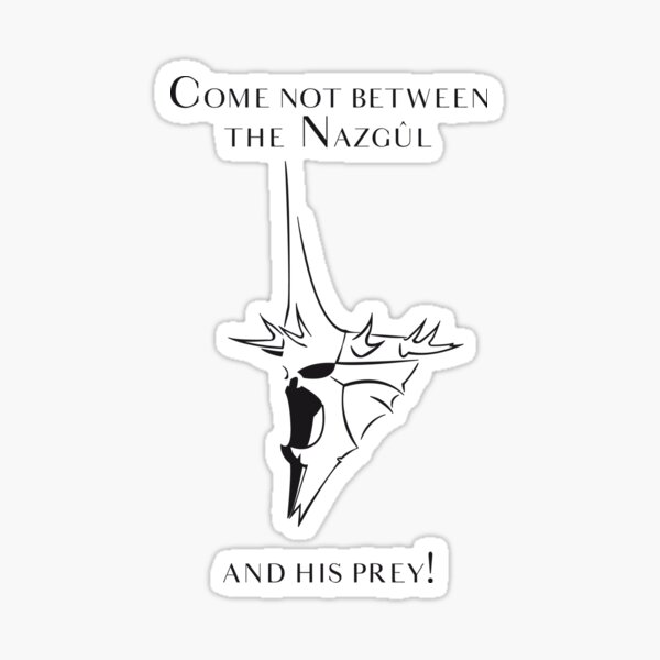 "Nazgul " Sticker for Sale by LilithRouge | Redbubble