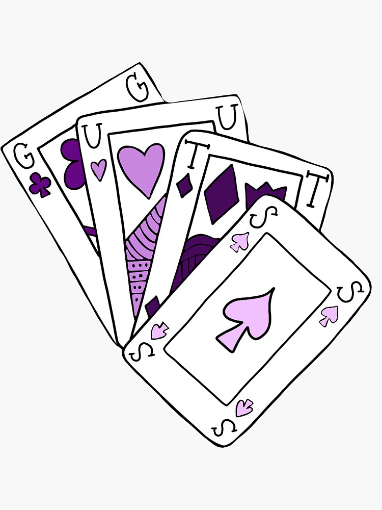 "Guts Cards" Sticker for Sale by samdreyer | Redbubble