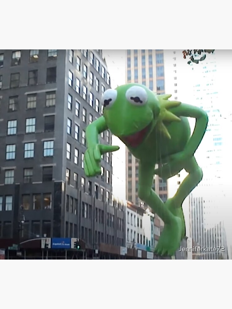 "Kermit the Frog float late 1980s Thanksgiving Day Parade" Sticker for ...