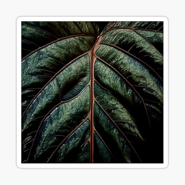 "tropical big leaf" Sticker for Sale by JVNS | Redbubble