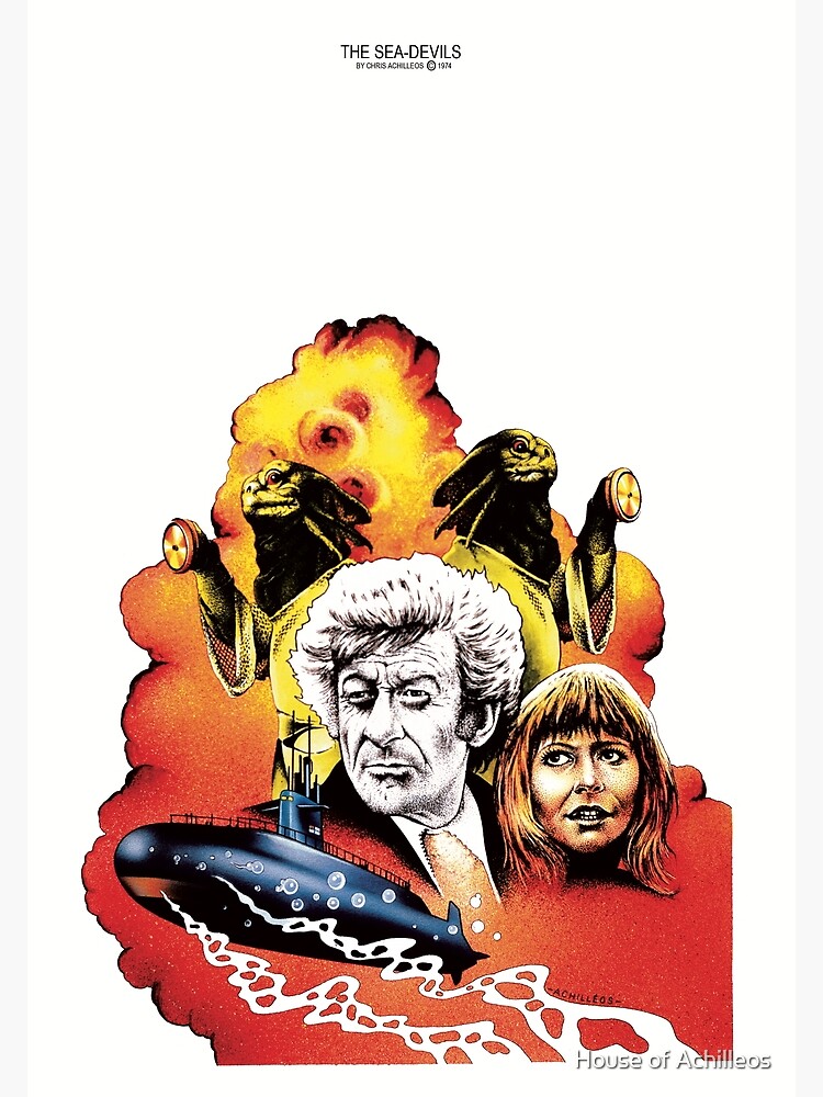 "The 3rd Doctor and the Sea-Devils" Poster for Sale by House of ...