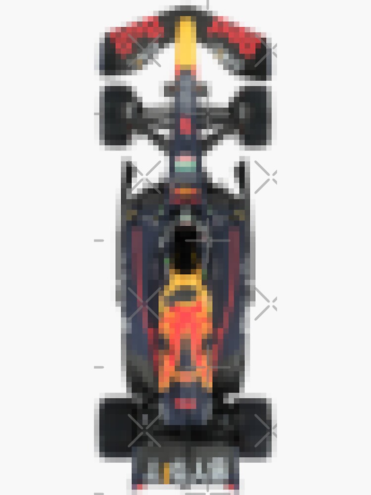 "Redbull F1 Car Pixelated Sticker " Sticker for Sale by F1-Undone ...