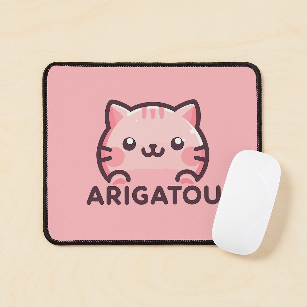 "Little Arigatou Pink Cat" Sticker for Sale by SweetClicks123 | Redbubble
