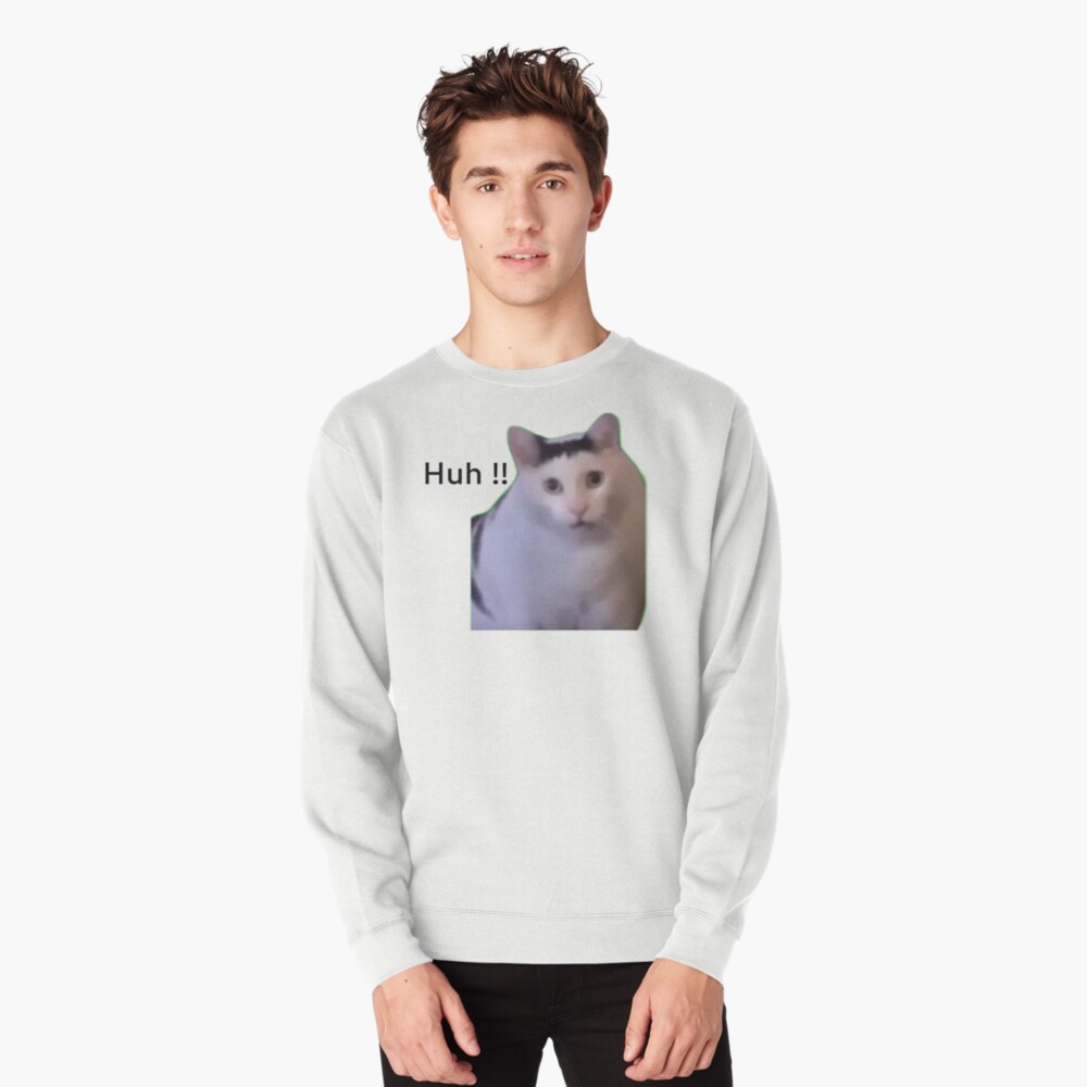 "huh cat meme viral huh? meme" Sticker for Sale by joy4shirt | Redbubble