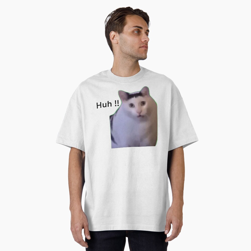 "huh cat meme viral huh? meme" Sticker for Sale by joy4shirt | Redbubble