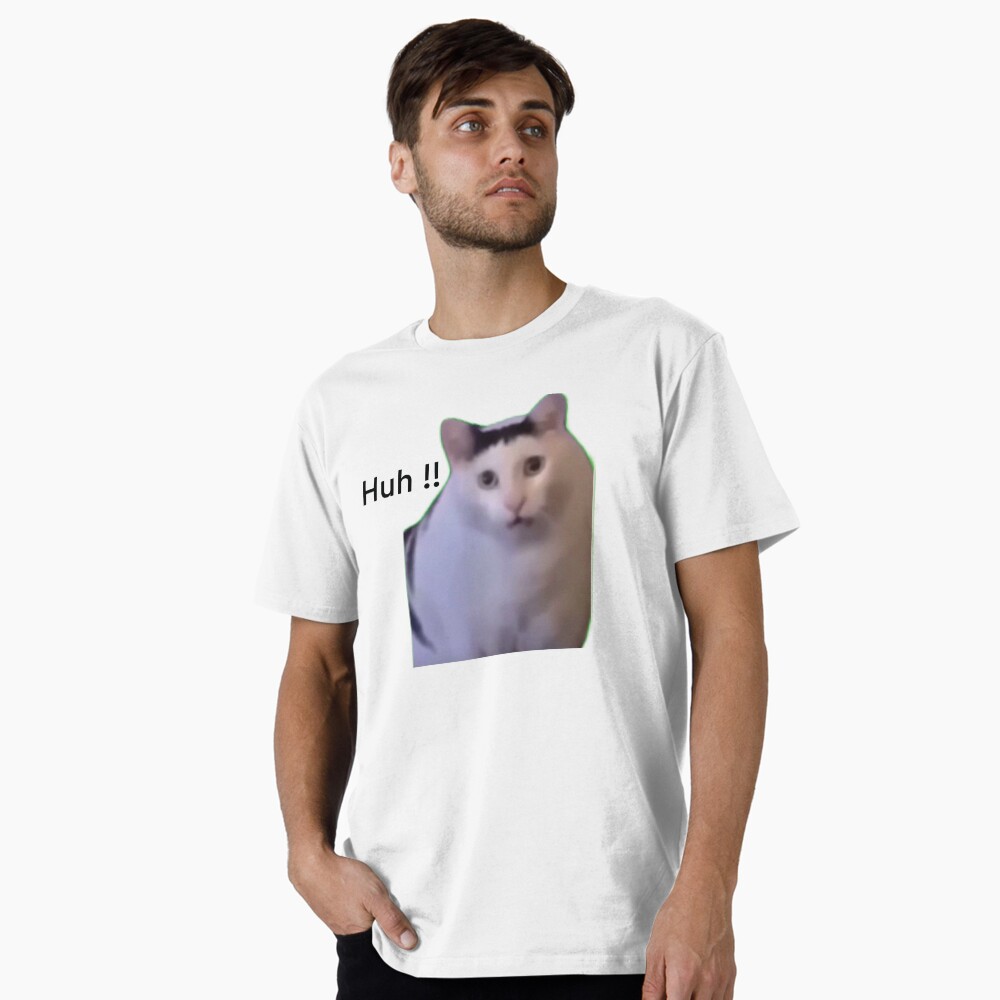 "huh cat meme viral huh? meme" Sticker for Sale by joy4shirt | Redbubble