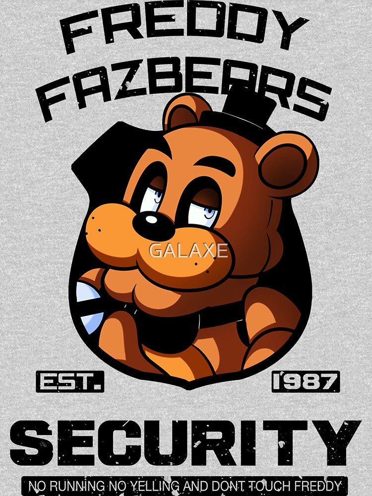 "Freddy Fazbear's Security" T-shirt for Sale by GALAXE | Redbubble ...