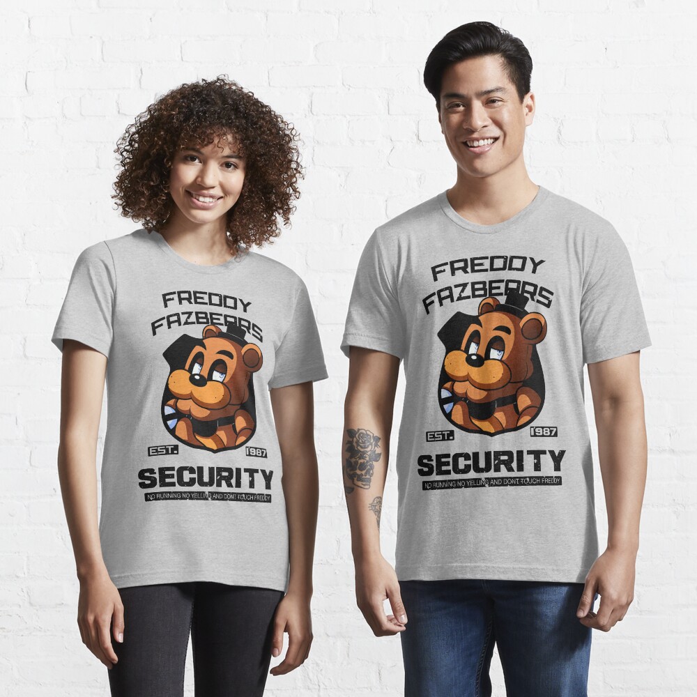 "Freddy Fazbear's Security" T-shirt for Sale by GALAXE | Redbubble ...