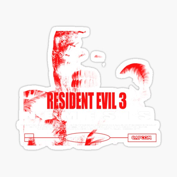 "RESIDENT EVIL 3: NEMESIS v2" Sticker by First-Blood | Redbubble
