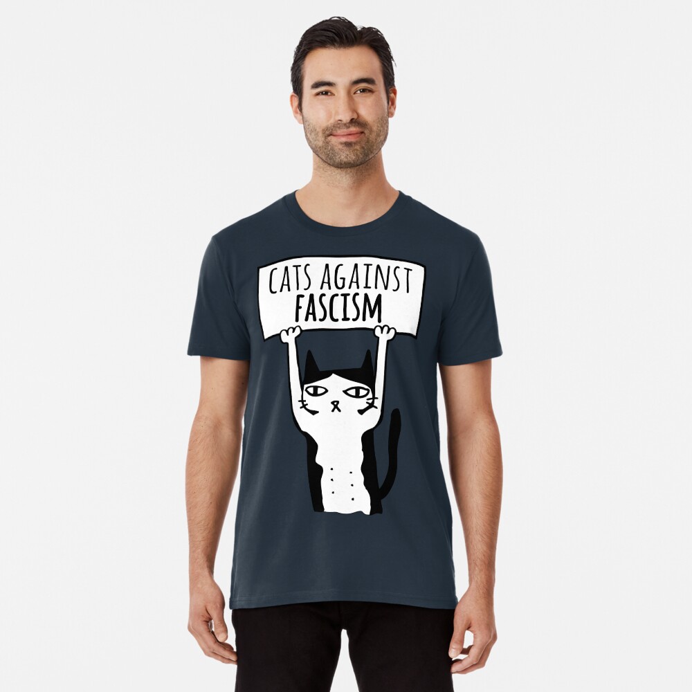 "Protest Cats Against Fascism Democats Antifa Meme" Sticker for Sale by ...