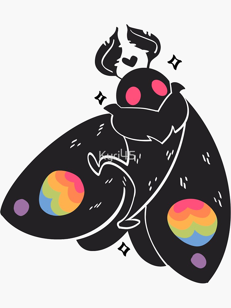 "LGBTQIA+ Pride Mothman" Sticker for Sale by Kyri45 | Redbubble