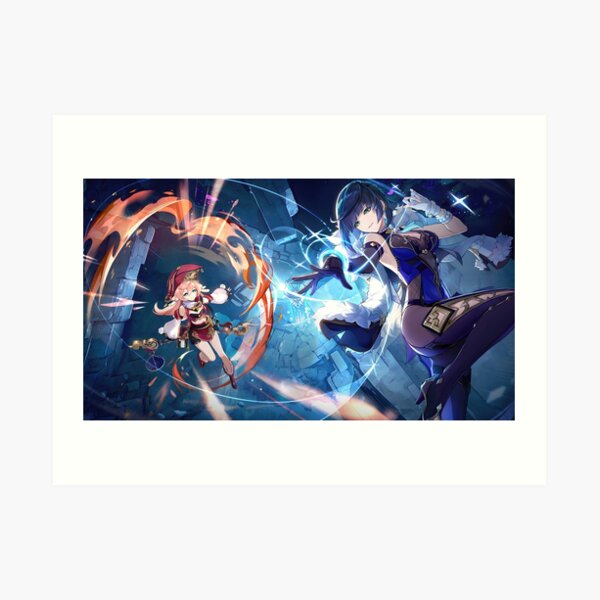 "Genshin Impact Yelan & Yanfei Poster" Art Print by Demray | Redbubble