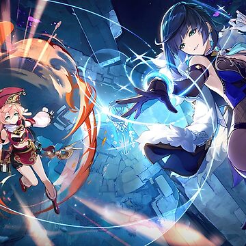 "Genshin Impact Yelan & Yanfei Poster" Poster by Demray | Redbubble