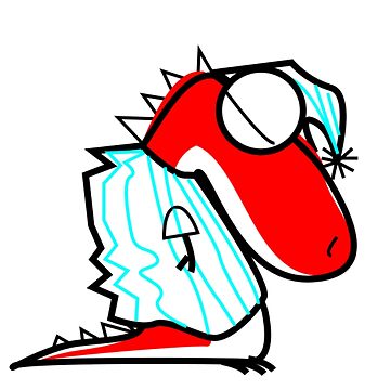 "Sleepysaurus Rex" Sticker for Sale by TemojiRex | Redbubble