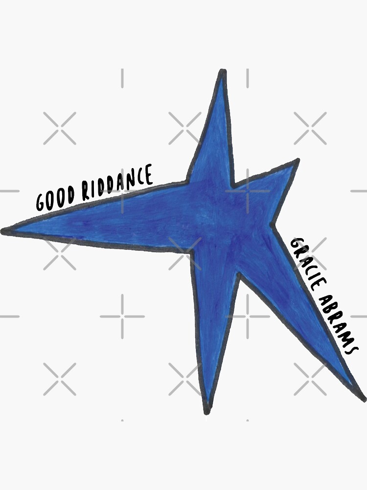 "good riddance gracie abrams star" Sticker for Sale by tomatojo | Redbubble