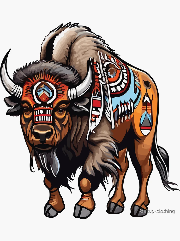 Native American Bison Art