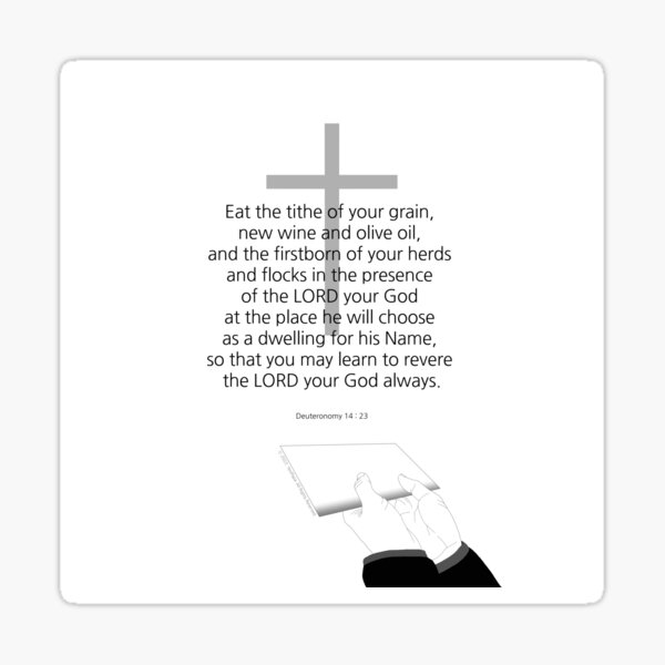 "How to fear God through tithing" Sticker for Sale by YeoPapa | Redbubble