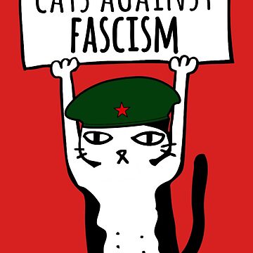 "Communist Cats Against Fascism Soviet Antifascist Meme" Mouse Pad for ...