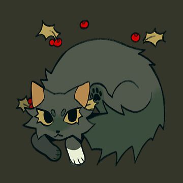 "Hollyleaf design" Sticker for Sale by meatycats | Redbubble