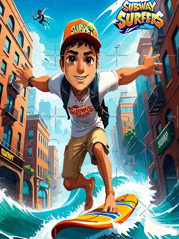 "Subway Surfer Jake Poster" Sticker for Sale by SparcusWhiz | Redbubble