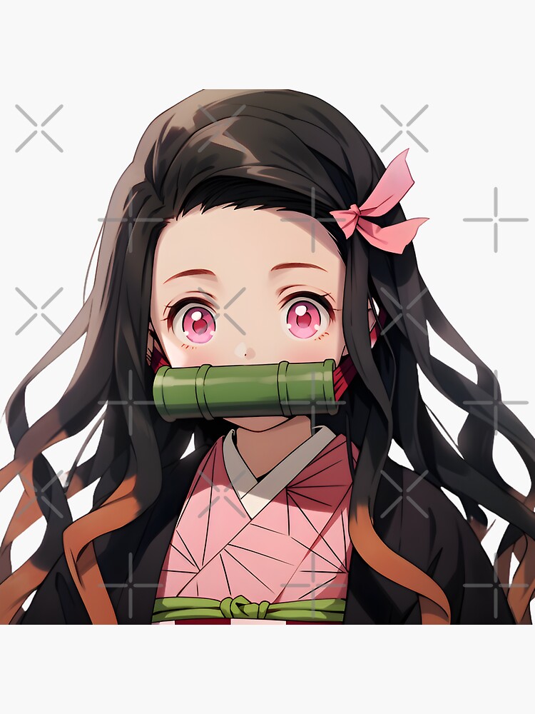 "Nezuko DS Cute Anime Girl" Sticker for Sale by DGitaldreamgirl | Redbubble