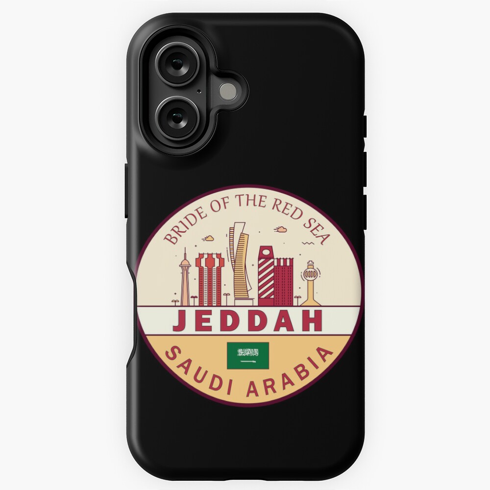 "Jeddah Saudi Arabia City Skyline Emblem" Sticker for Sale by ...