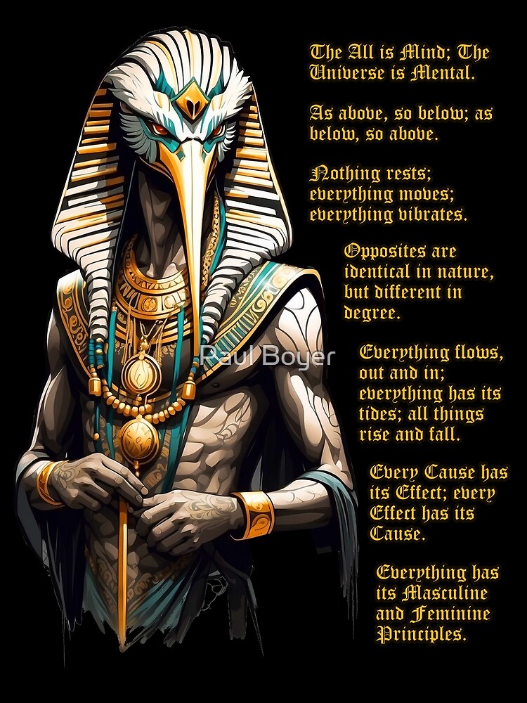 "Thoth Hermes Trismegistus - Founder of Hermeticism (Variant) " Poster ...
