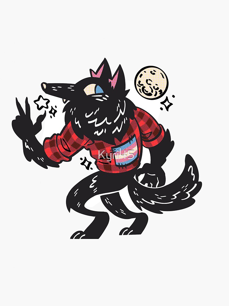 "Transgender Werewolf " Sticker for Sale by Kyri45 | Redbubble