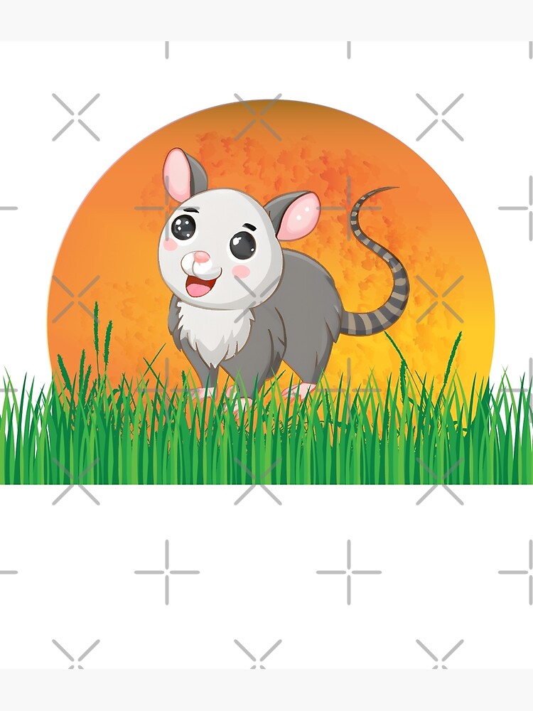 "Little smiling possum opossum" Poster for Sale by StudioARTHUR | Redbubble