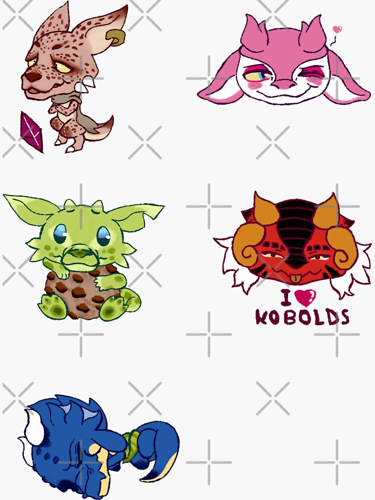 "Kobolds Sticker Pack" Sticker by BeruKris | Redbubble