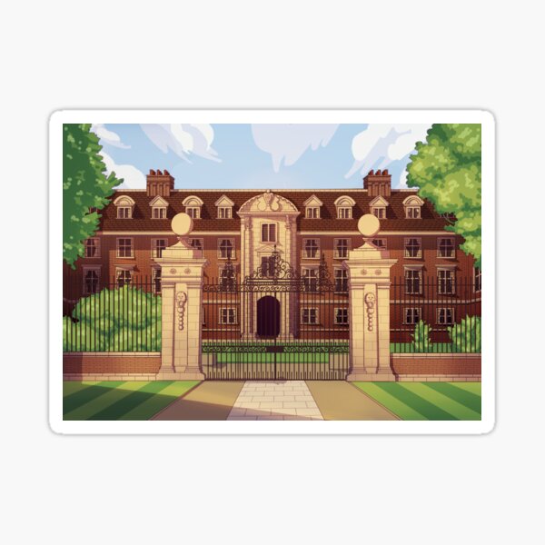 "St Catharine's College Cambridge University Colourful Illustration ...