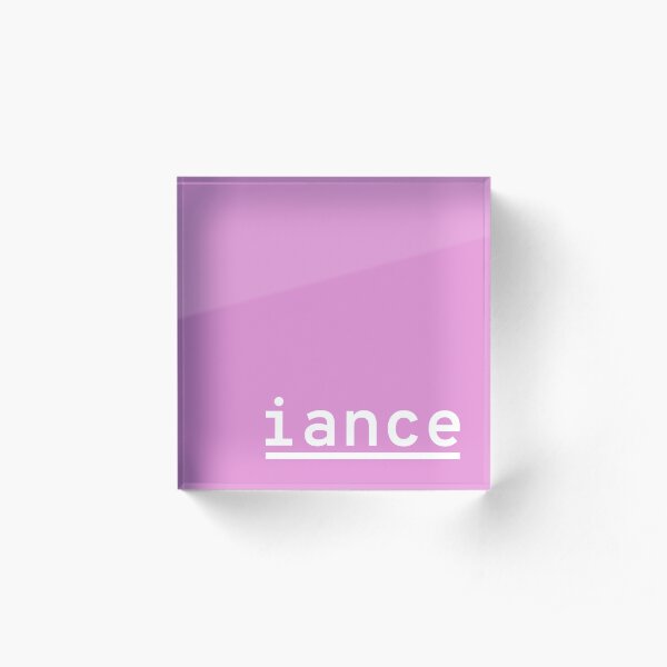 "iance (hanger logo)" Acrylic Block for Sale by jacknjellify | Redbubble