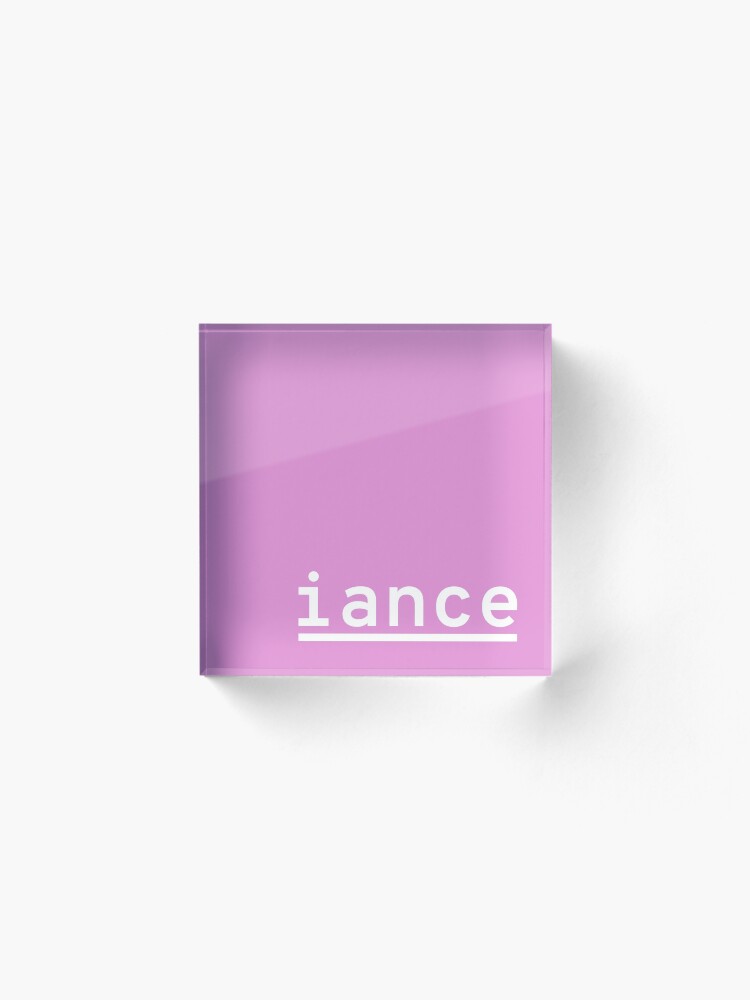 "iance (hanger logo)" Acrylic Block for Sale by jacknjellify | Redbubble