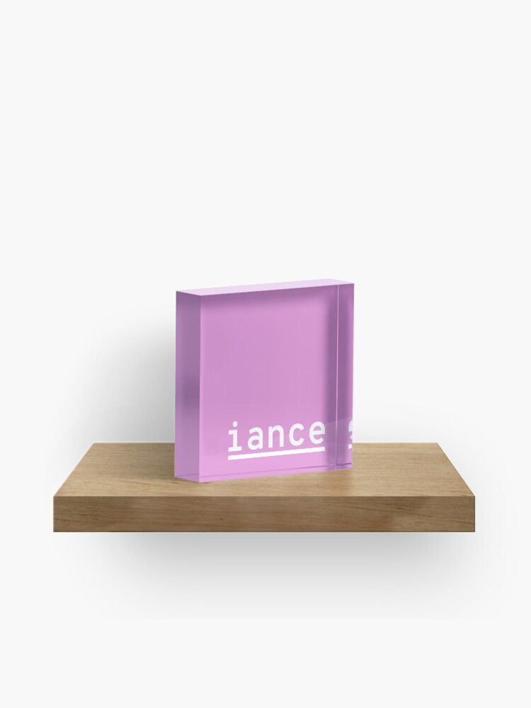 "iance (hanger logo)" Acrylic Block for Sale by jacknjellify | Redbubble