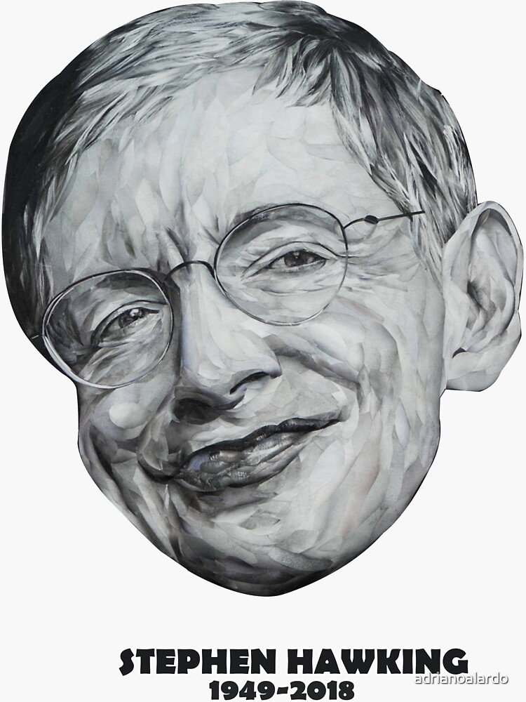 "RIP Stephen Hawking" Sticker by adrianoalardo | Redbubble