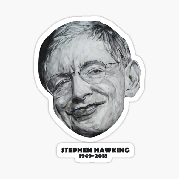 "RIP Stephen Hawking" Sticker by adrianoalardo | Redbubble