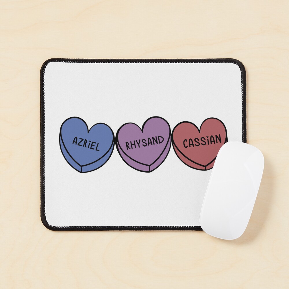 "ACOTAR Bat Boys Love Hearts Azriel, Rhysand and Cassian" Sticker for ...
