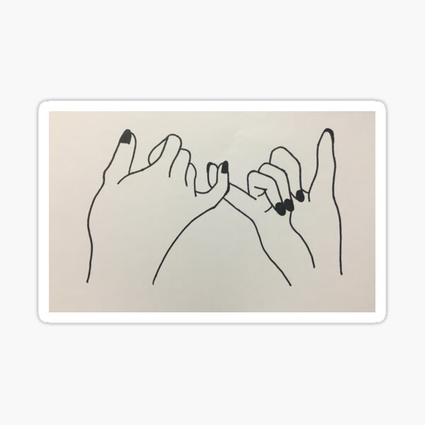 "pinky promise" Sticker by Florina2 | Redbubble