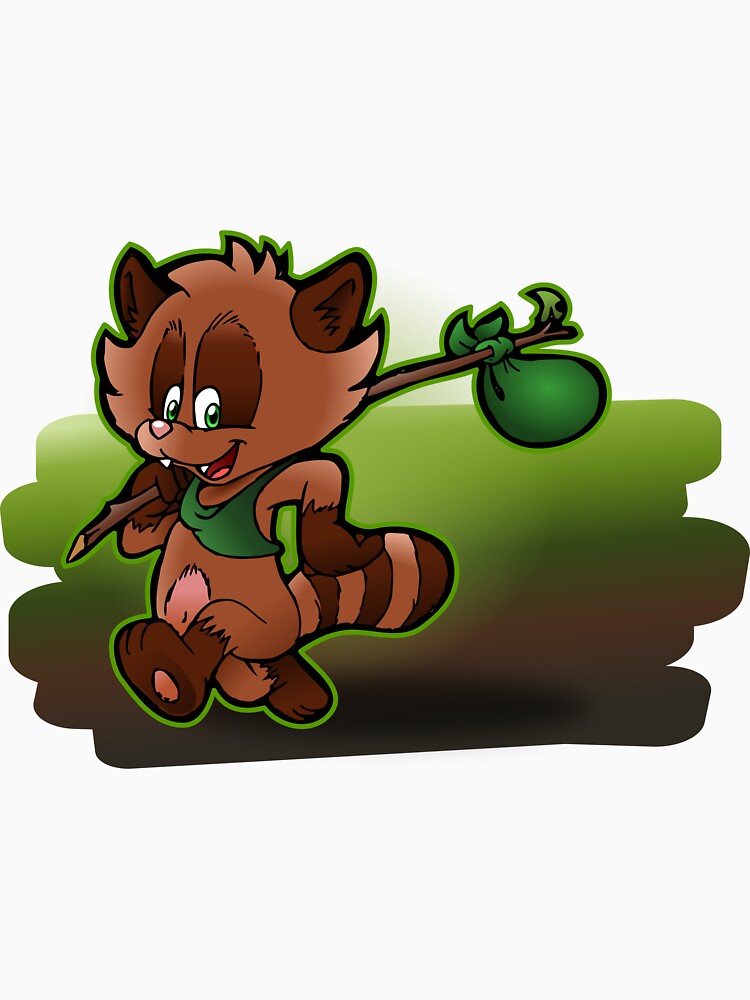 "Happy Tanuki Travel Art" T-shirt by greengoodnich | Redbubble
