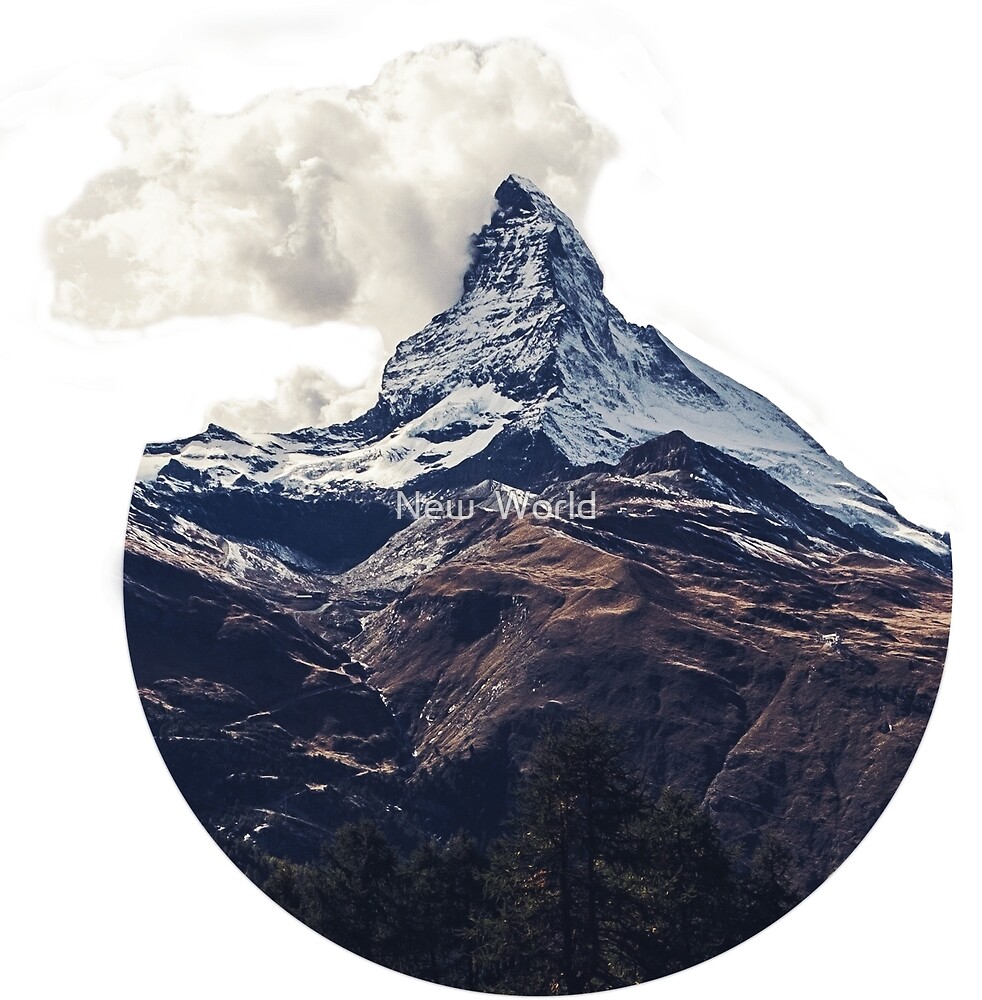 "Cute round mountain -photography design" by New World | Redbubble