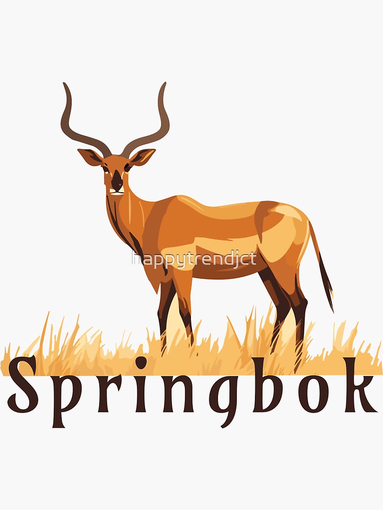 "Springbok Rugby supporter gear" Sticker for Sale by happytrendjct ...