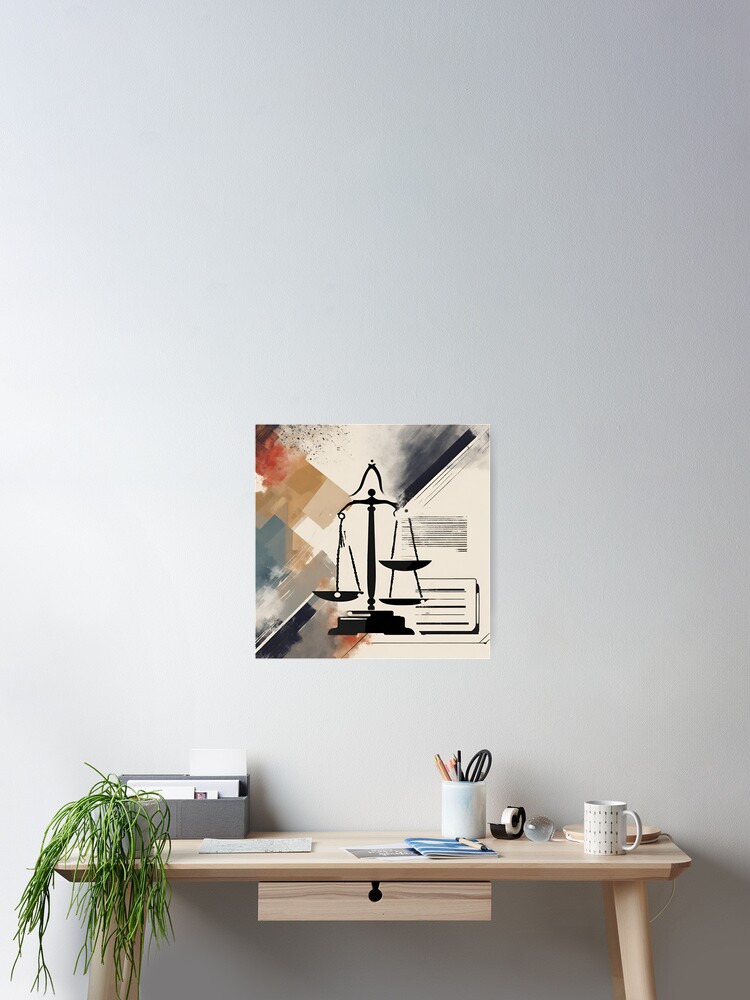 "Legal Art: Abstract Designs for Law Lovers" Poster for Sale by ...