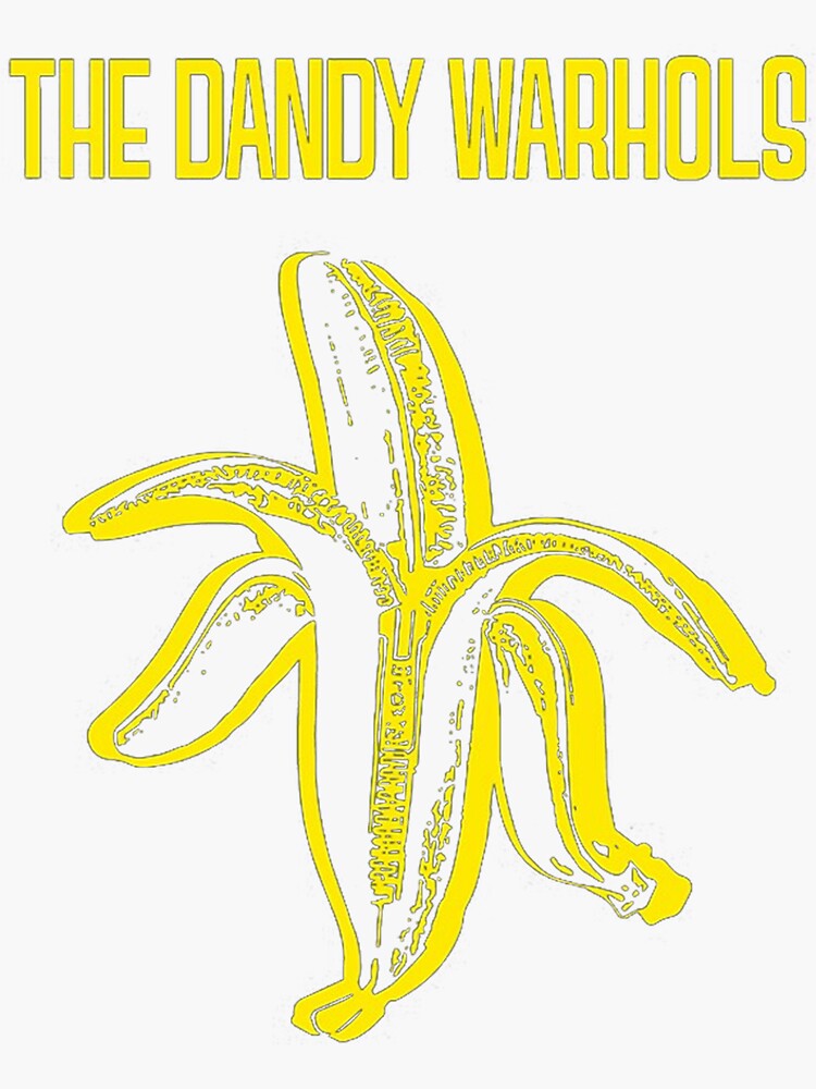 "The Dandy Warhols Banana Logo" Sticker for Sale by dickenseinar ...