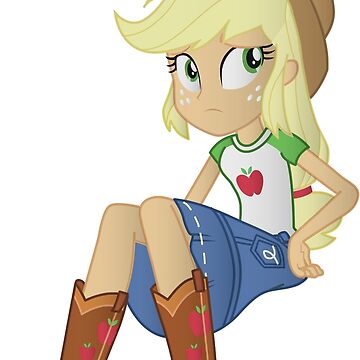 "Equestria Girls Applejack Sit" Sticker for Sale by Diamanths | Redbubble