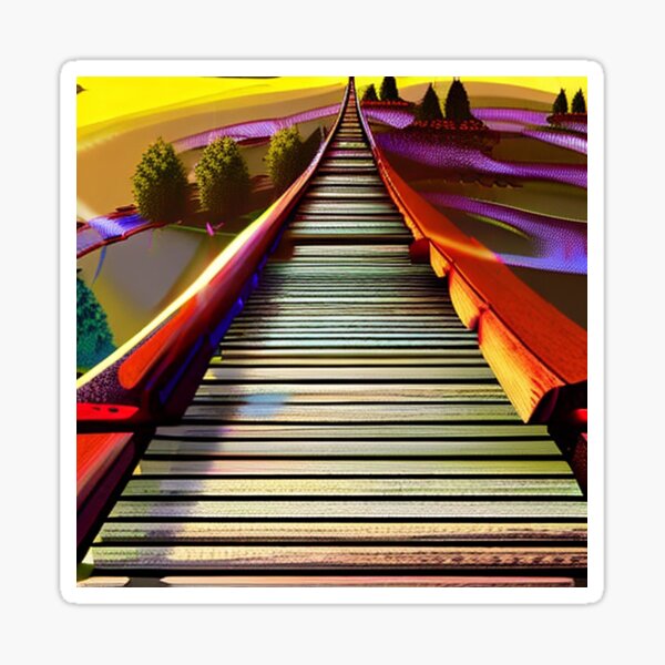 "Bridge Over The River" Sticker for Sale by TEmotionalPixel | Redbubble