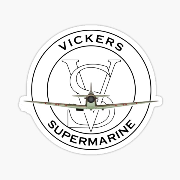 "Vickers Supermarine logo" Sticker for Sale by Digitalfred | Redbubble