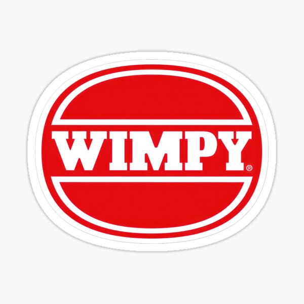 "Wimpy" Sticker for Sale by ArtAlchemyCo | Redbubble