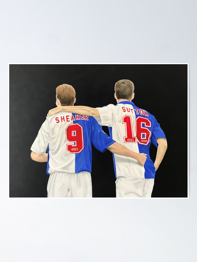 "My painting of Blackburn Rovers FC legends Alan Shearer and Chris ...