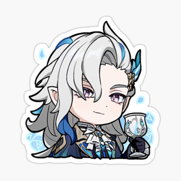 "Chibi Neuvillette" Sticker for Sale by Selene Luna | Redbubble