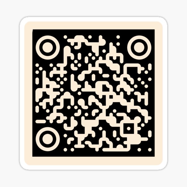 "Rickroll QR Code" Sticker for Sale by RetroPandora | Redbubble